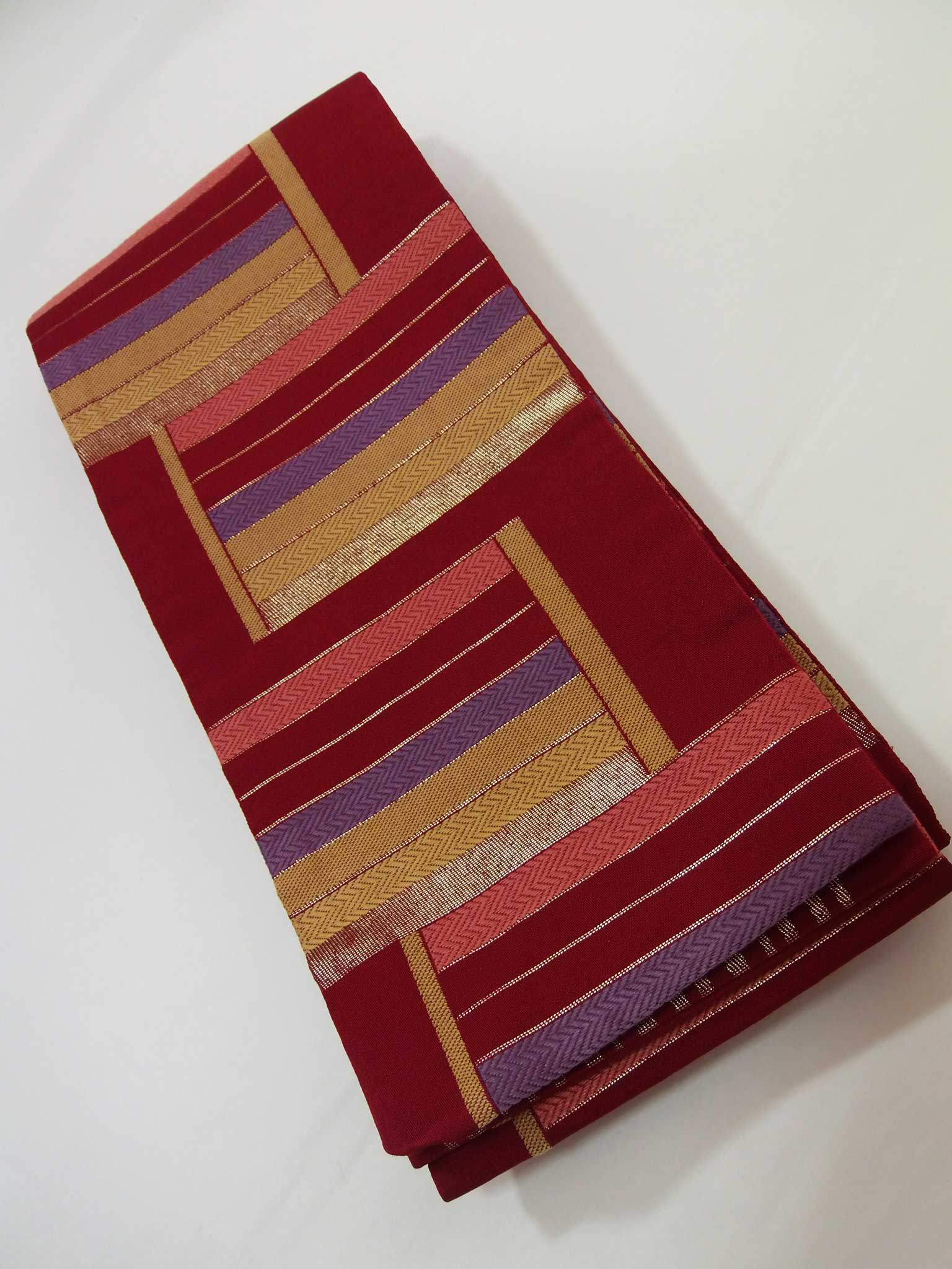 Half-width obi Yukata obi, reddish – MIYABI - REUSE KIMONO MARKET