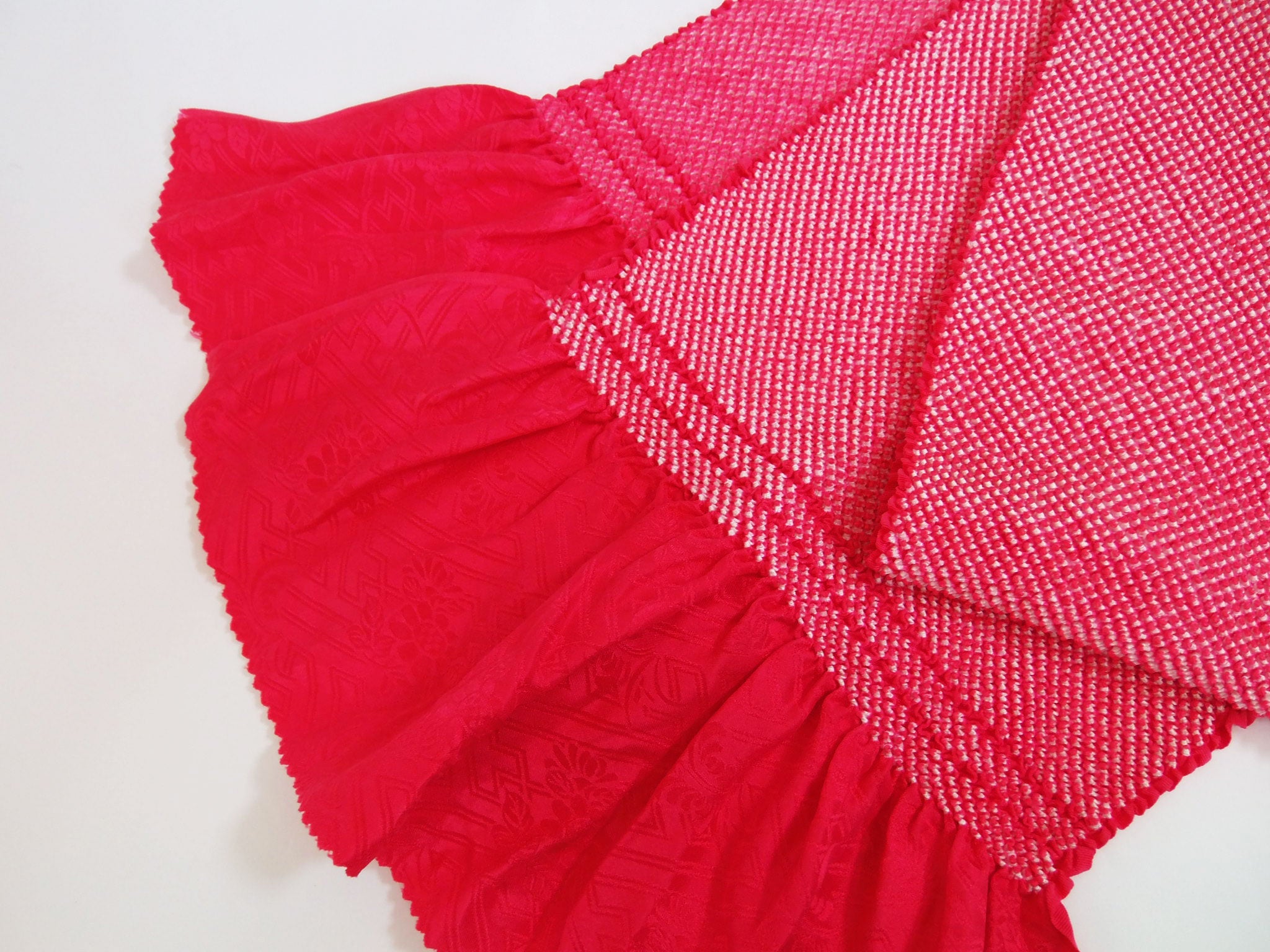 Beautiful goods total squeezed obi fried pink ① – MIYABI - REUSE KIMONO ...